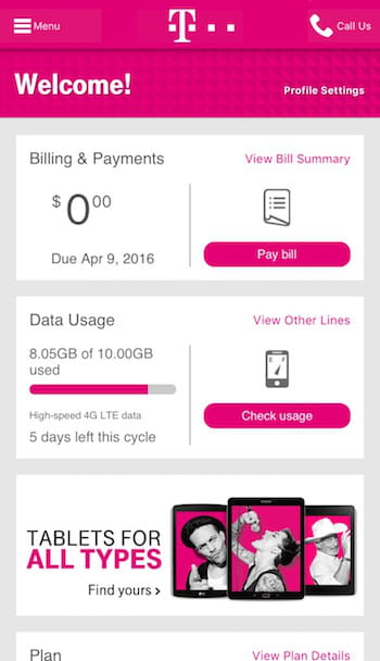Descargar la 'app' de T-Mobile para Android