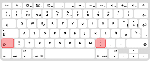 Cómo poner el punto y coma (;) en el teclado - CCM