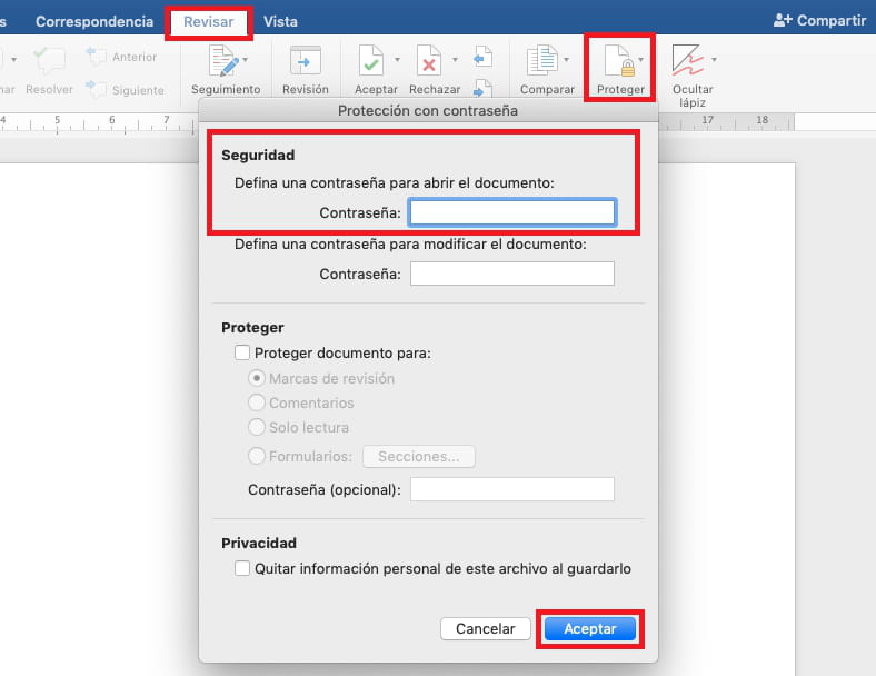 Cómo poner contraseña a un documento de Word - CCM