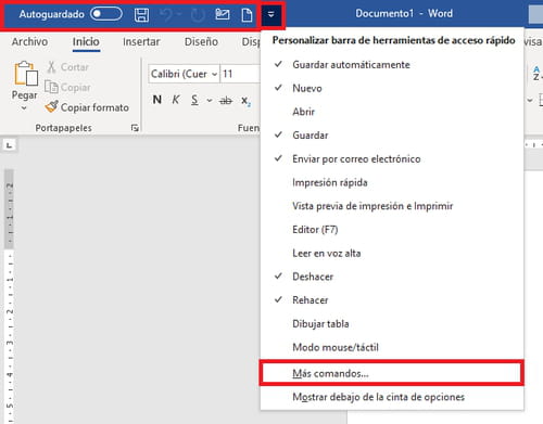 Cómo personalizar la barra de herramientas en Word - CCM